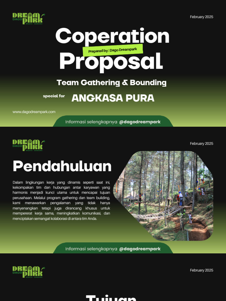 Proposal Penawaran Paket Bounding Team 2025 | PDF