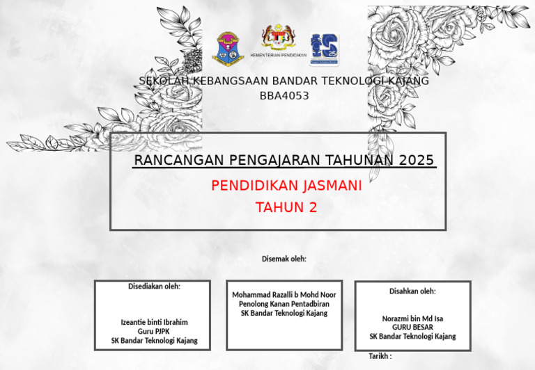 Cover RPT 2025 PJK 2025 | PDF