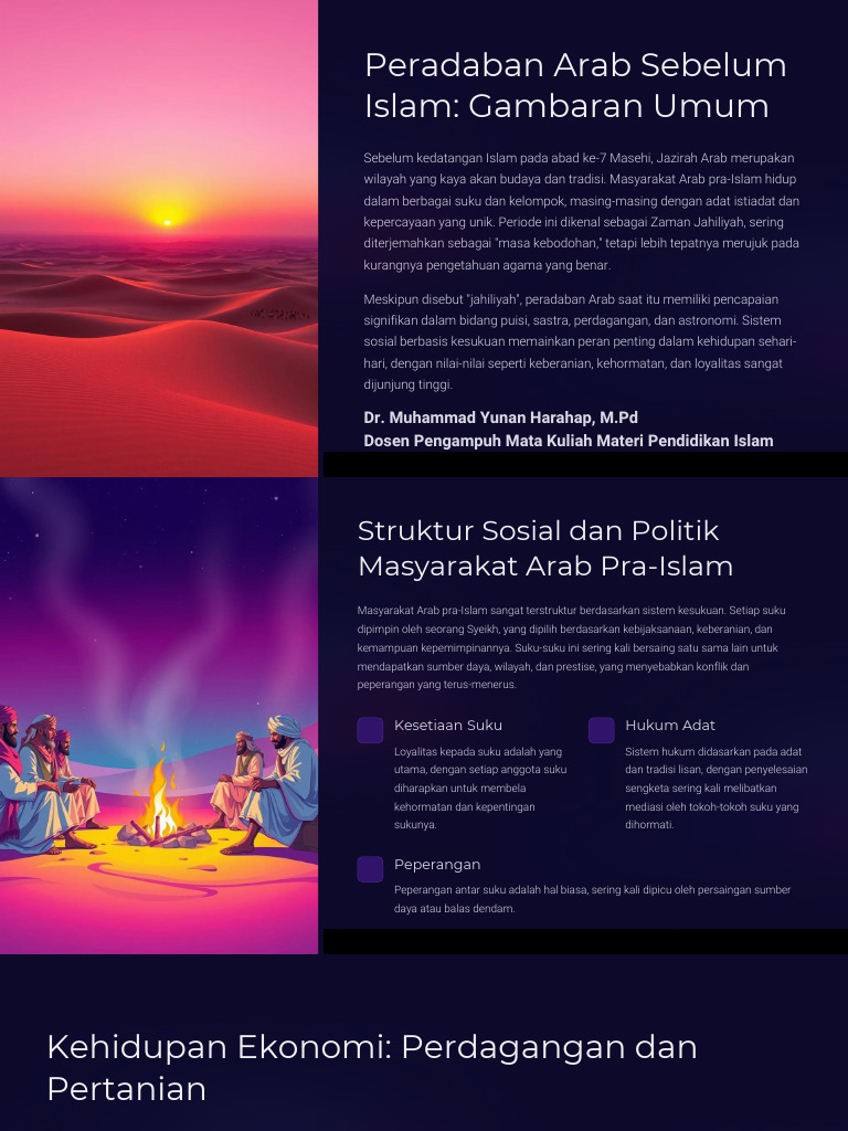 Peradaban Arab Pra-Islam: Gambaran Umum | PDF