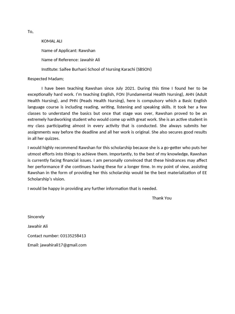 Rashwan Letter | PDF
