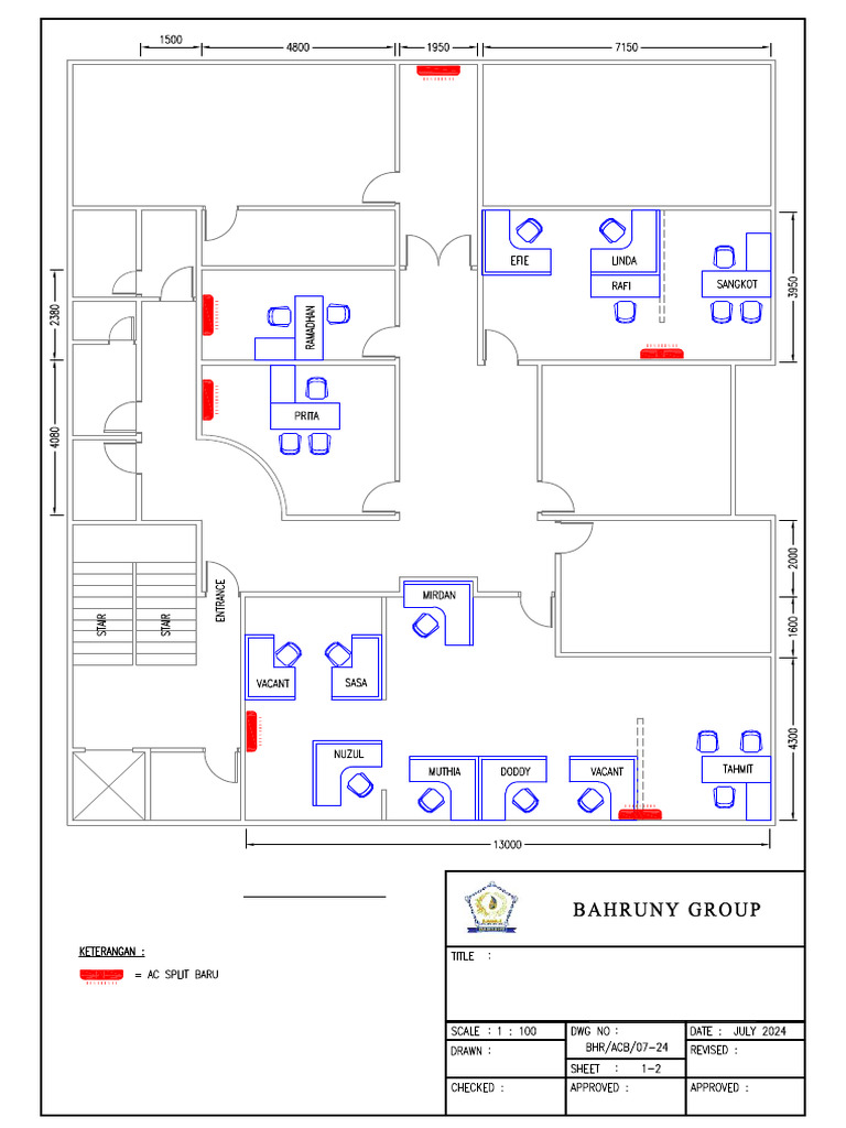 Denah Ac Lantai 2 & 3 | PDF