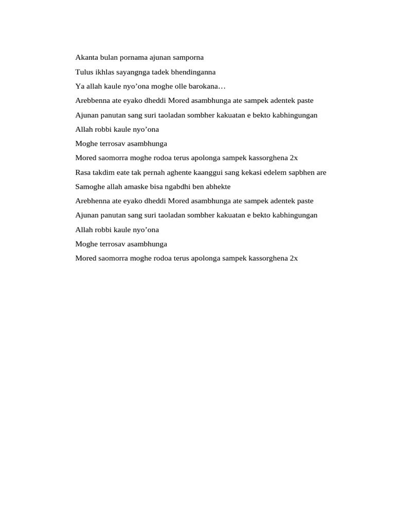 Akanta Bulan Pornama Ajunan Samporna (Kutsi) | PDF