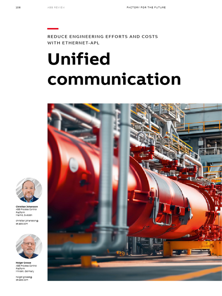 106-113 ABB Review 2-2024 EN Unified Communication | PDF | Computing | Computer Engineering