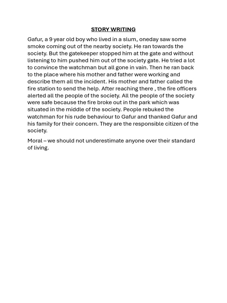 Story Writing | PDF