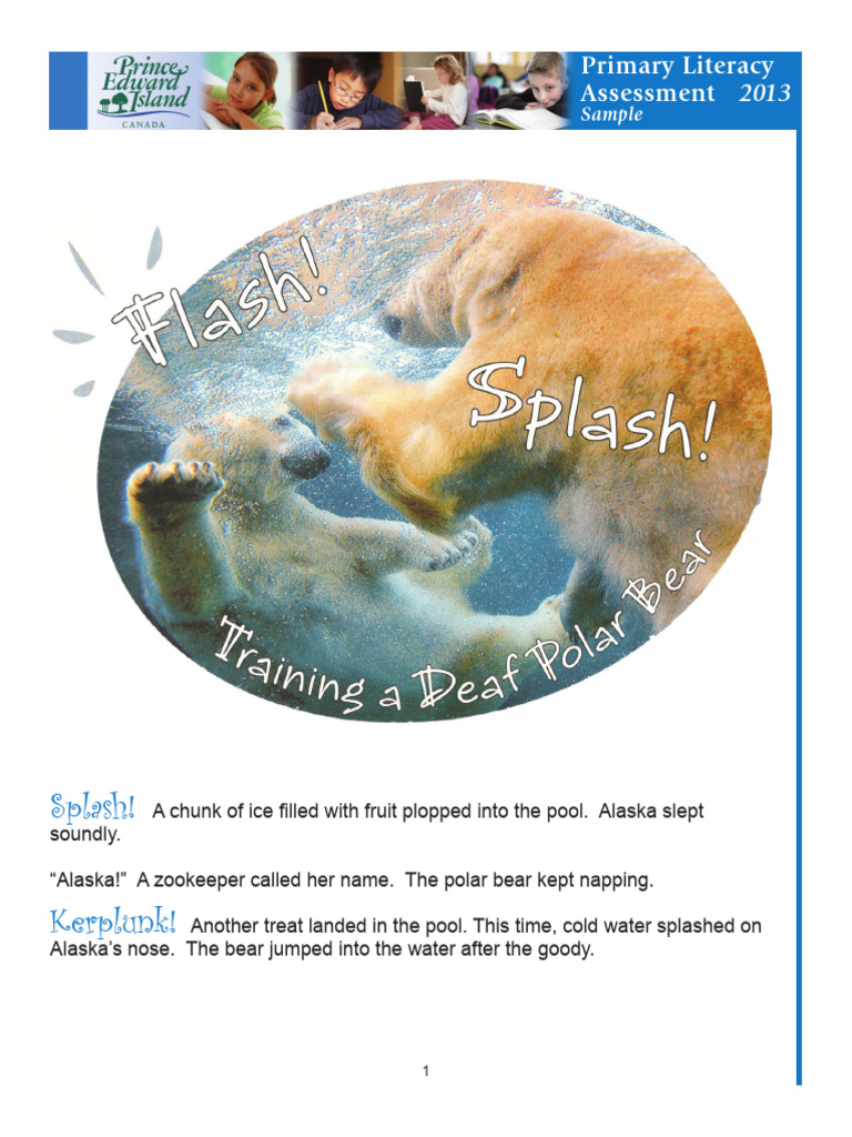 Training a Deaf Polar Bear: Alaska's Journey | PDF | Polar Bear | Bears