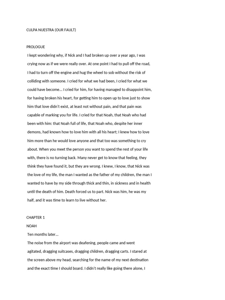 Culpa Nuestra | PDF