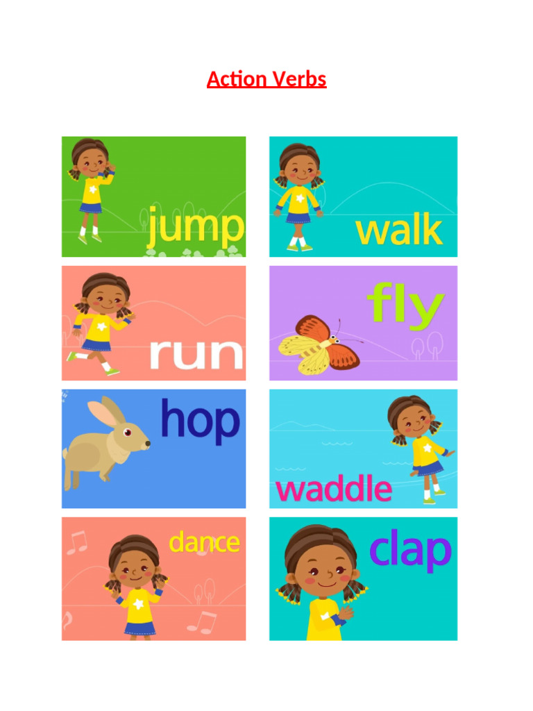 Action Verbs GS | PDF