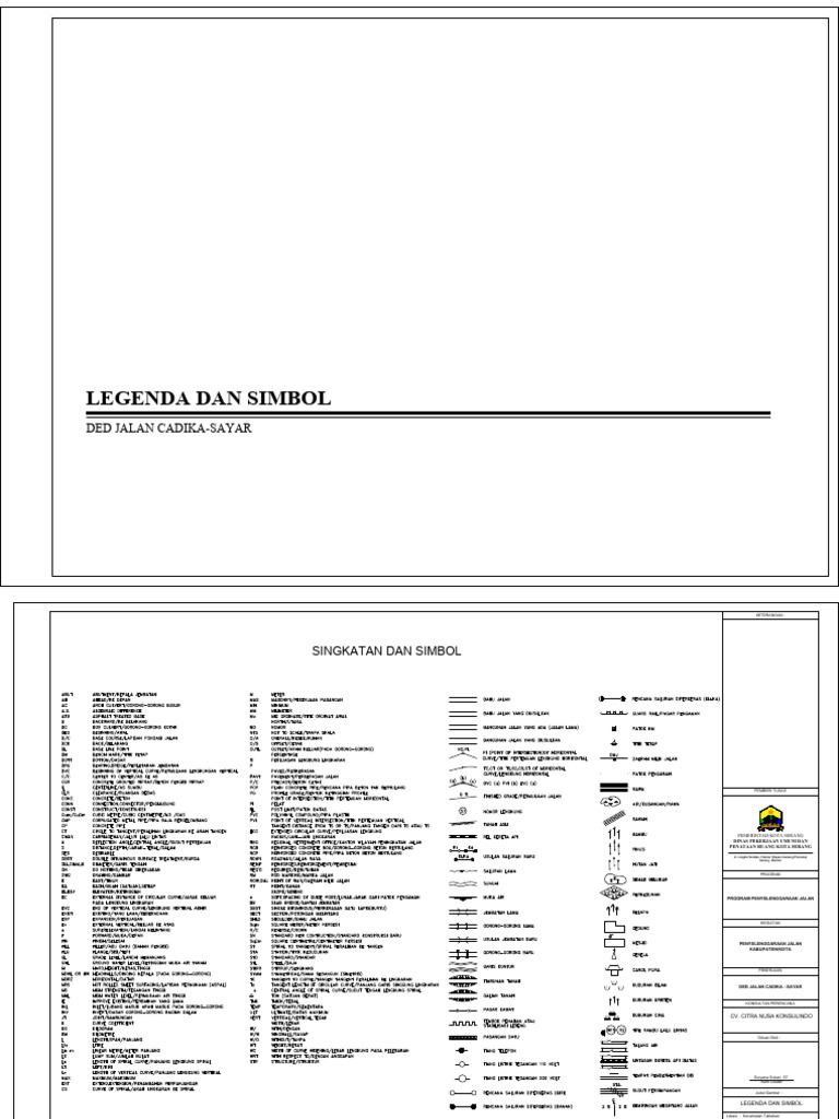 A.03 Legenda Dan Simbol | PDF