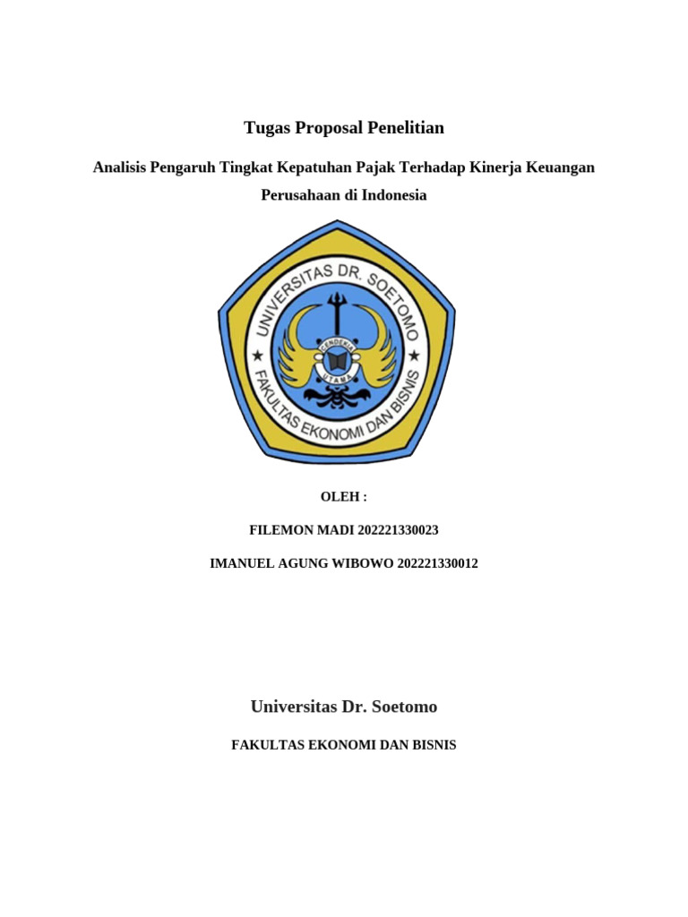 Tugas Proposal Metode Penelitian | PDF