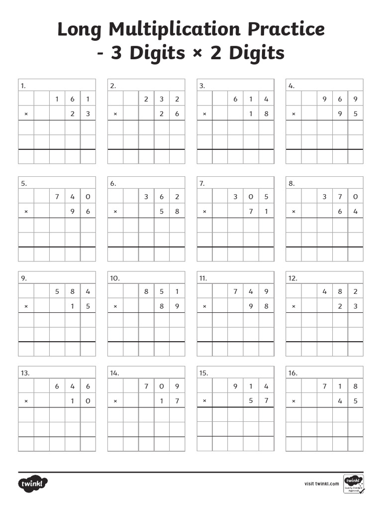 Long Multiplication | PDF