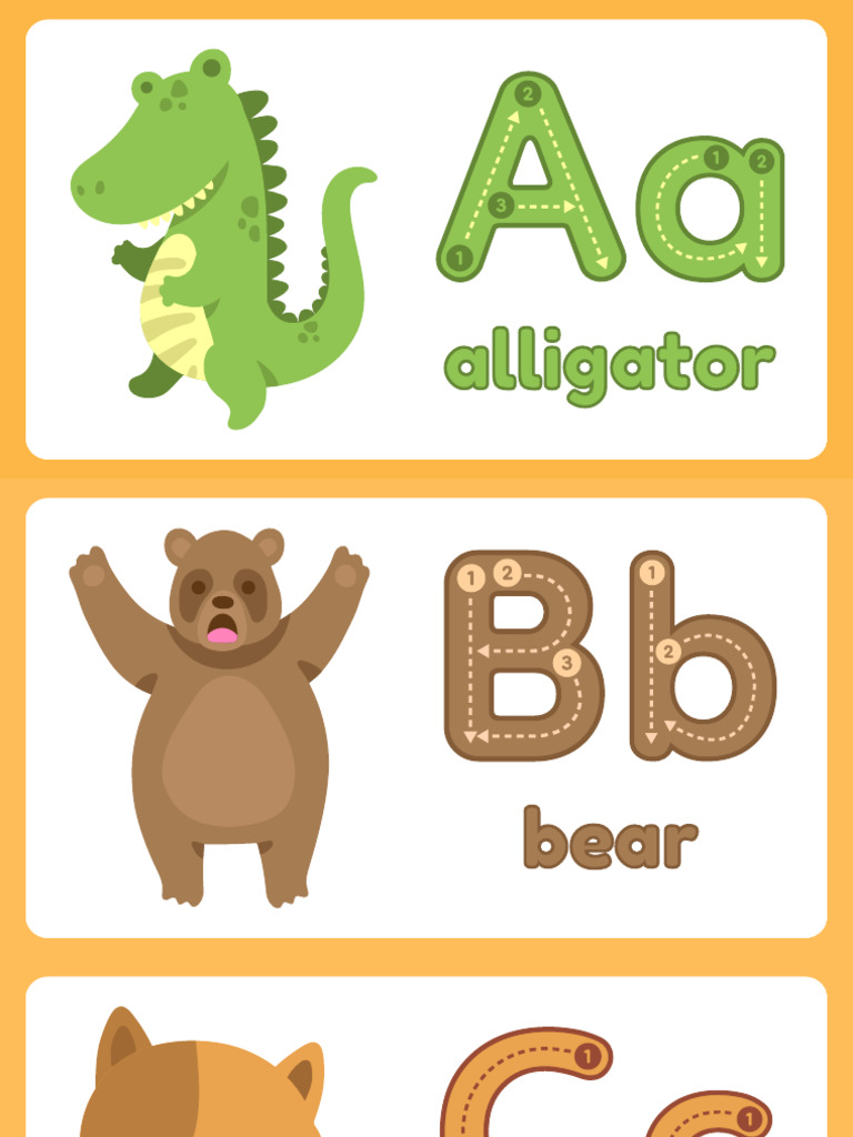 Animal Alphabet Education Presentation in Colorful Illustrated Style | PDF