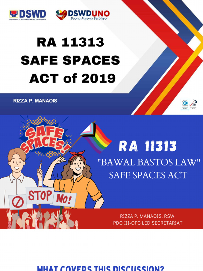 Ra 11313 Safe Spaces - Slides | PDF
