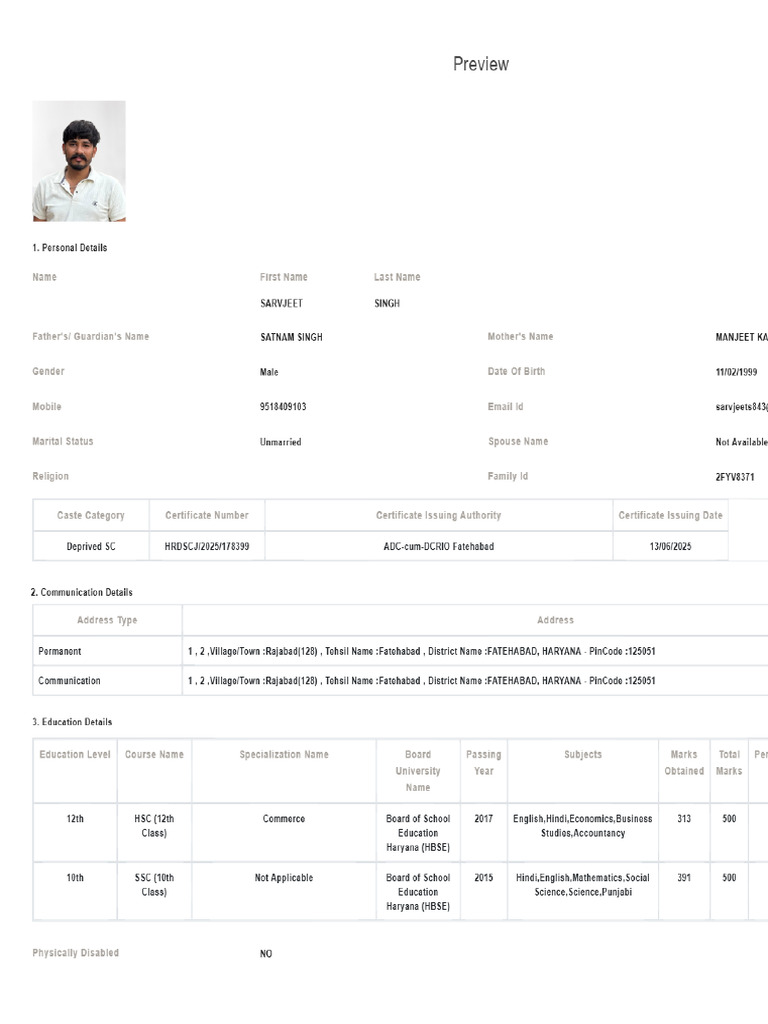 Profile | PDF