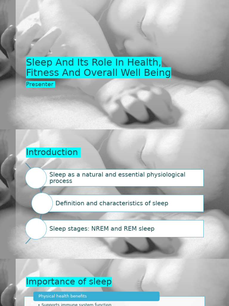 The Importance of Sleep for Health | PDF | Sleep | Relaxation (Psychology)