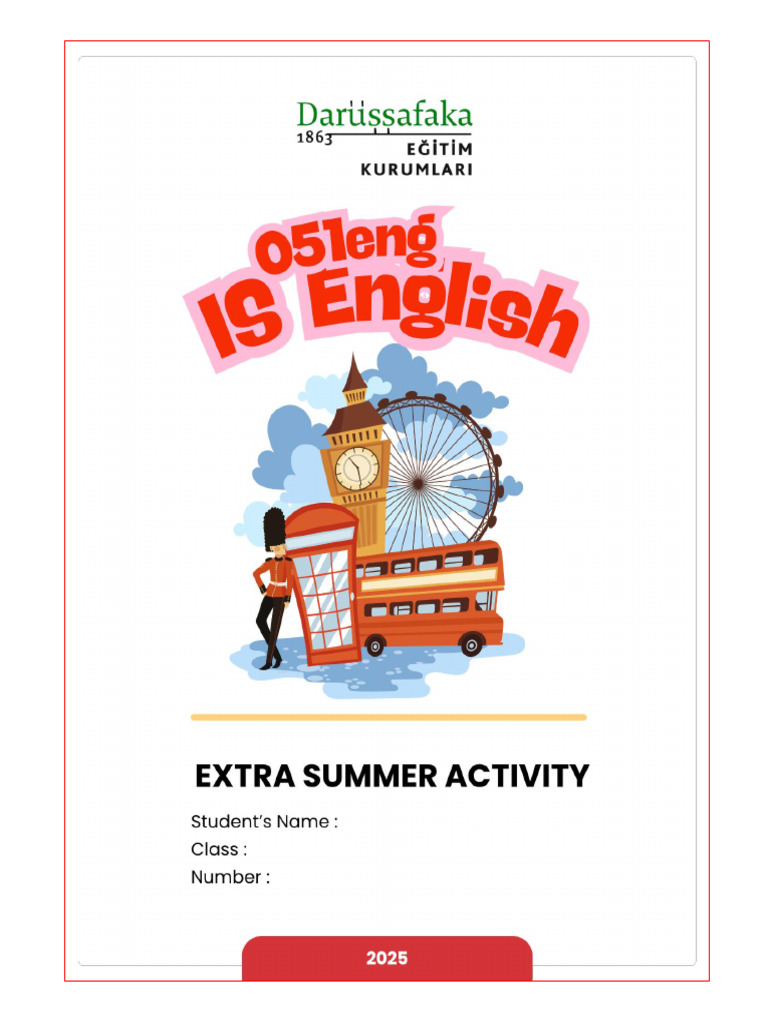 051eng HW w37 (Extra Summer Activity) | PDF | Grammatical Tense | Grammar
