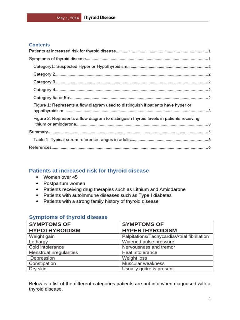 Thyroid Disease Guidelines Summary | PDF | Hypothyroidism | Thyroid Disease