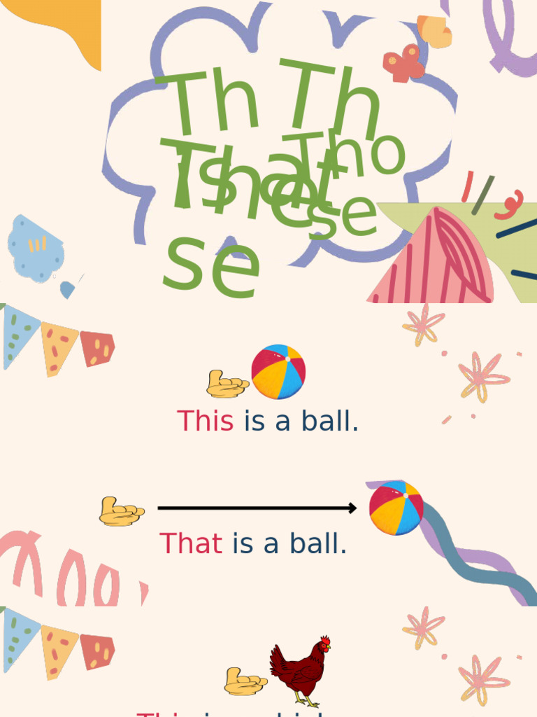 This, That, These, Those Exercises | PDF