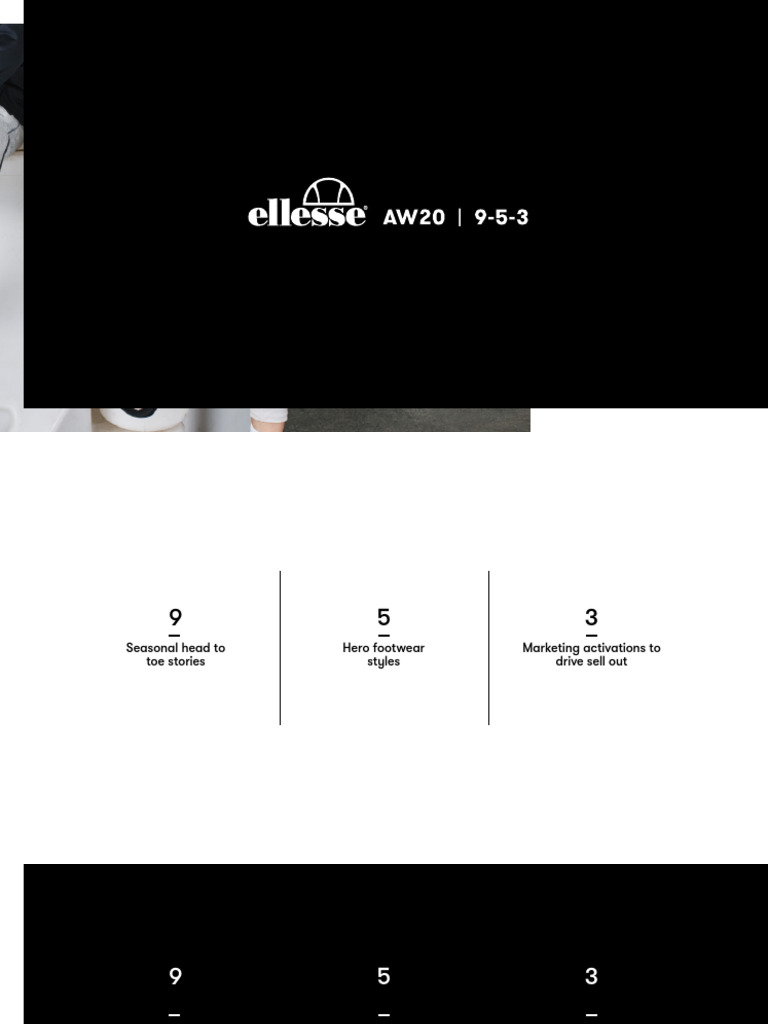 Ellesse 9-5-3 Lookbook Global DIGITAL | PDF | Shoe | Textiles