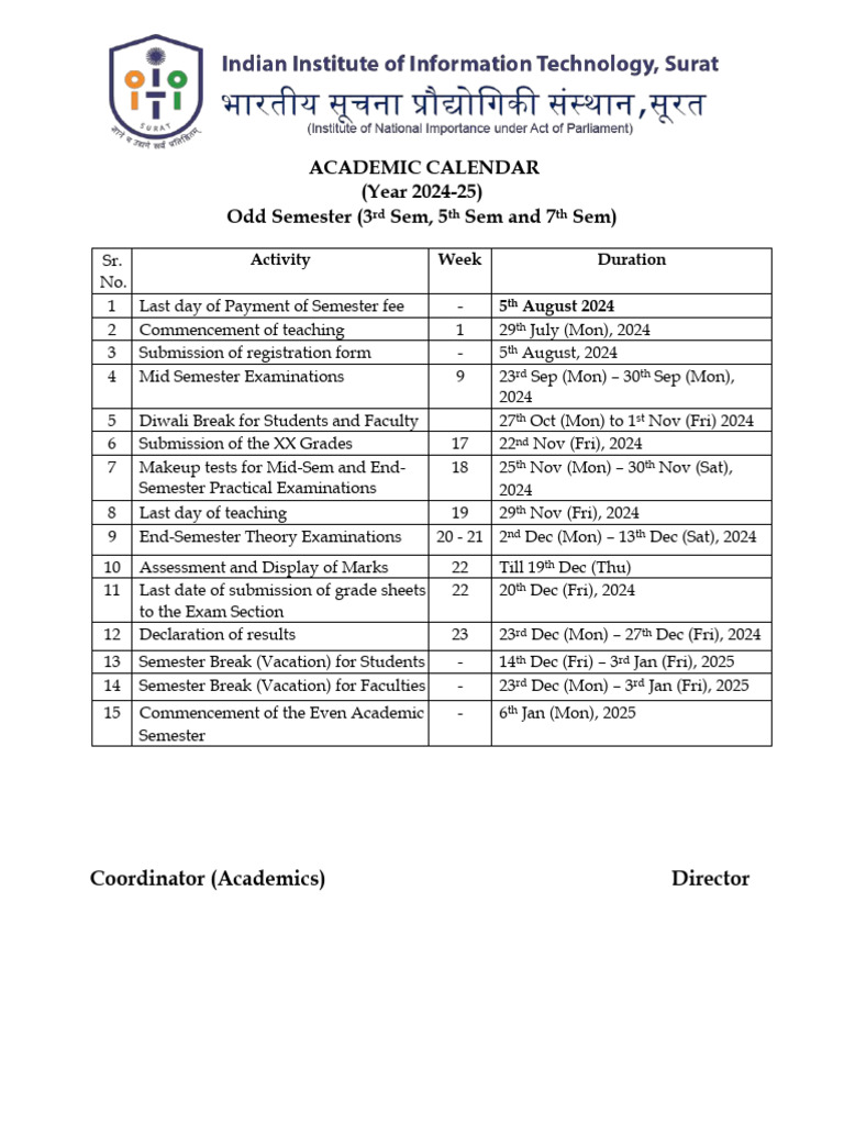 Academic Calendar 2024 2025 | PDF | Academic Term