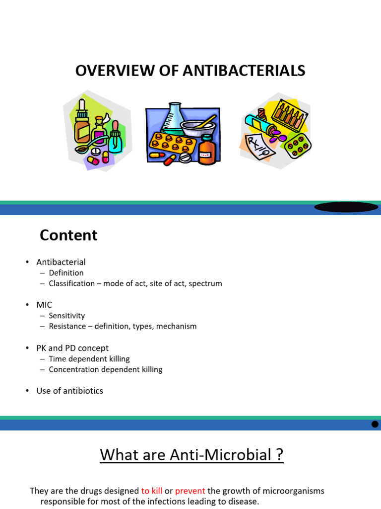 Basics of Antibacterials | PDF | Antibiotics | Microbiology