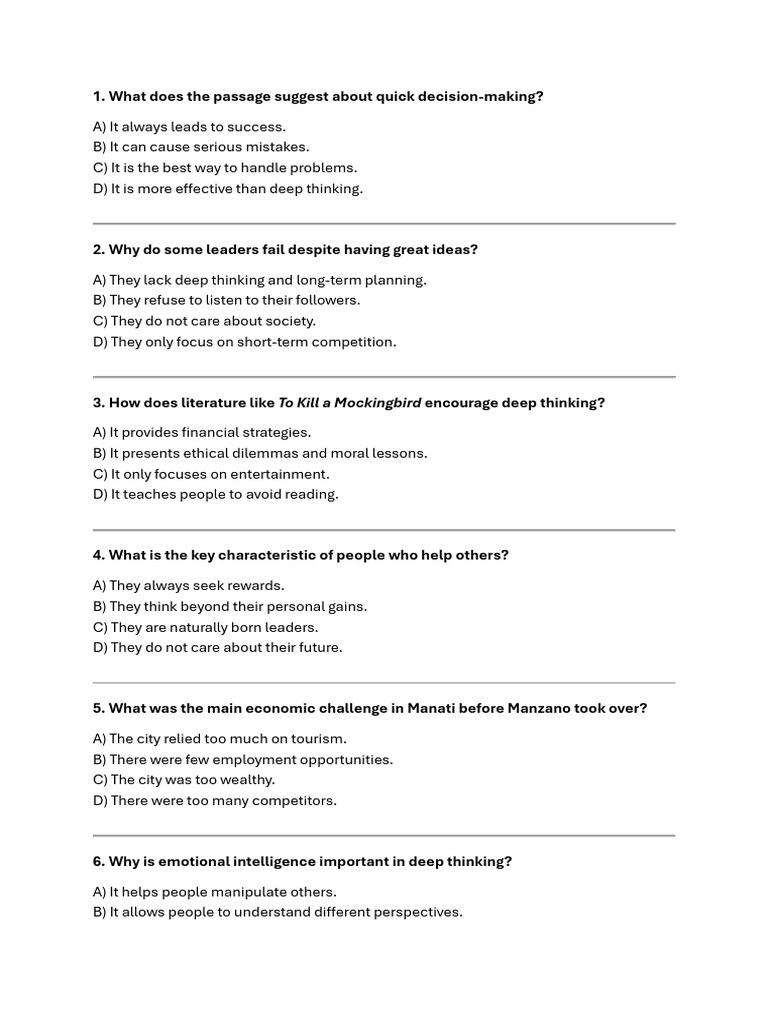 Mind Education Topic Three | PDF | Thought | Decision Making
