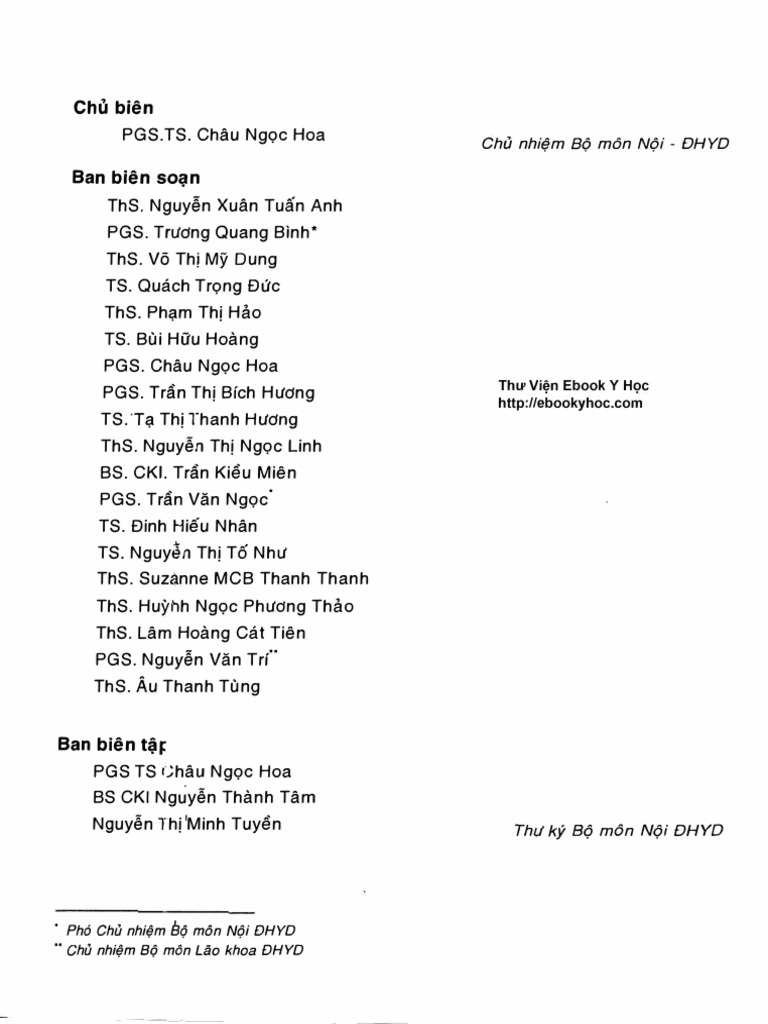 PDF Benh Hoc Noi Khoa Nhathuocngocanh | PDF | Vietnam