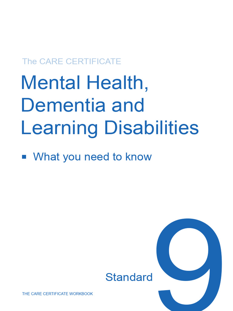 Standard 9: Mental Health Awareness | PDF | Dementia | Mental Disorder
