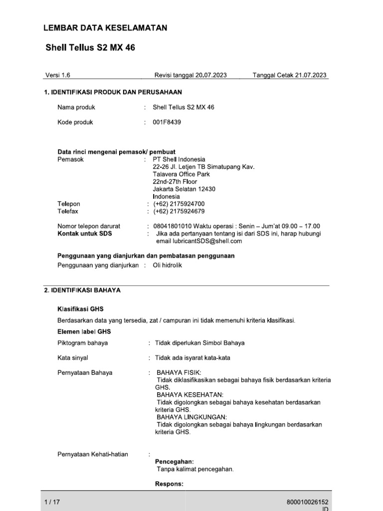 CP 2.5 Material Safety Data Sheet (MSDS) | PDF