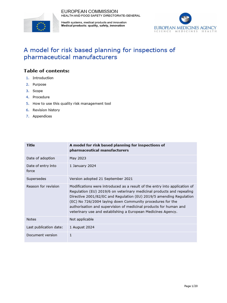 Risk-Based Inspection Planning for Pharma | PDF | Risk | Risk Management