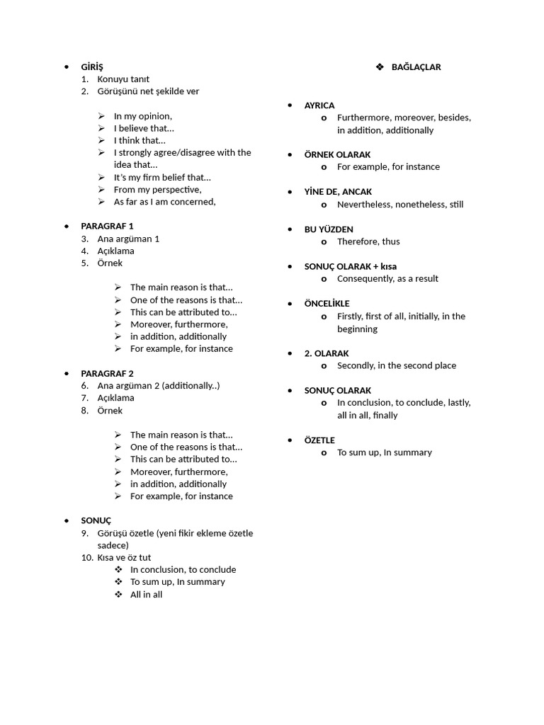 ESSAY Part 2 Agree Disagree Kalıp | PDF