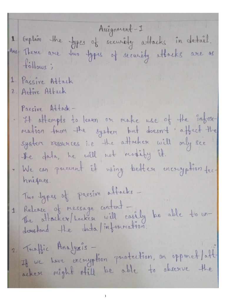 Network Security Assignment | PDF