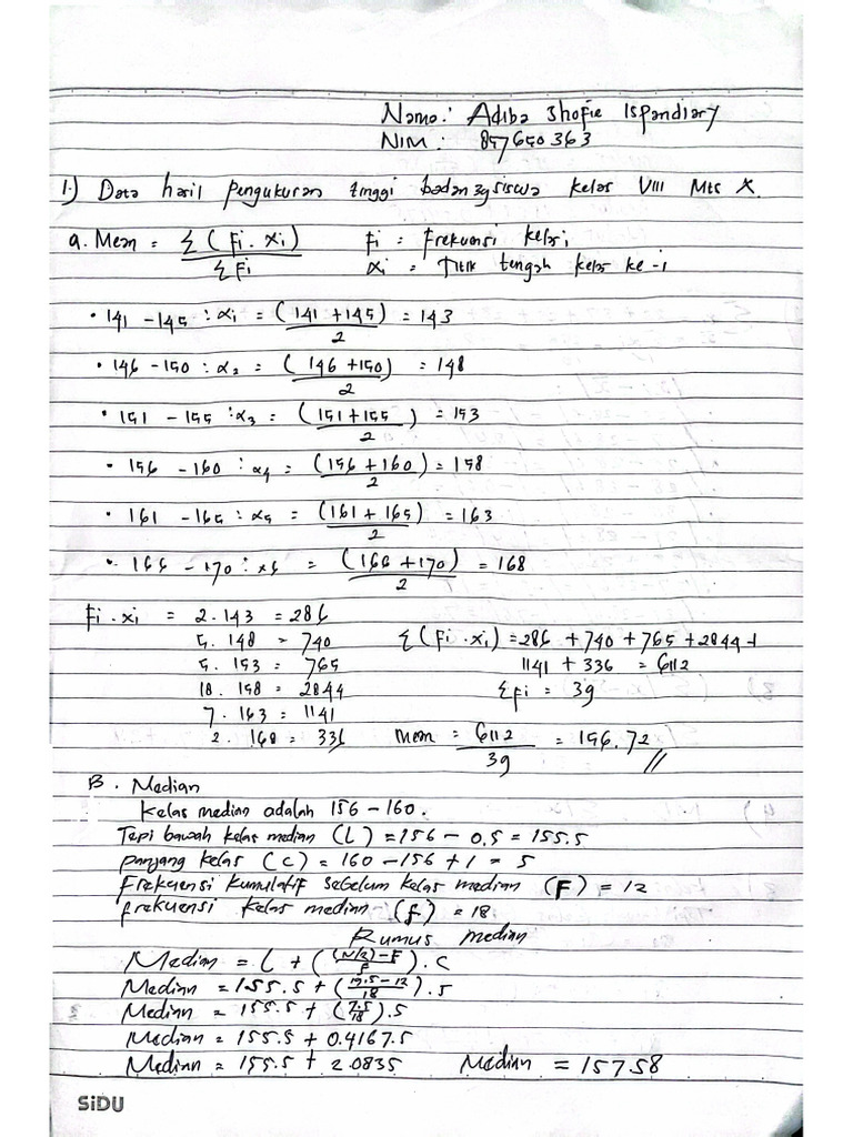 Tutorial 2 Statistika | PDF