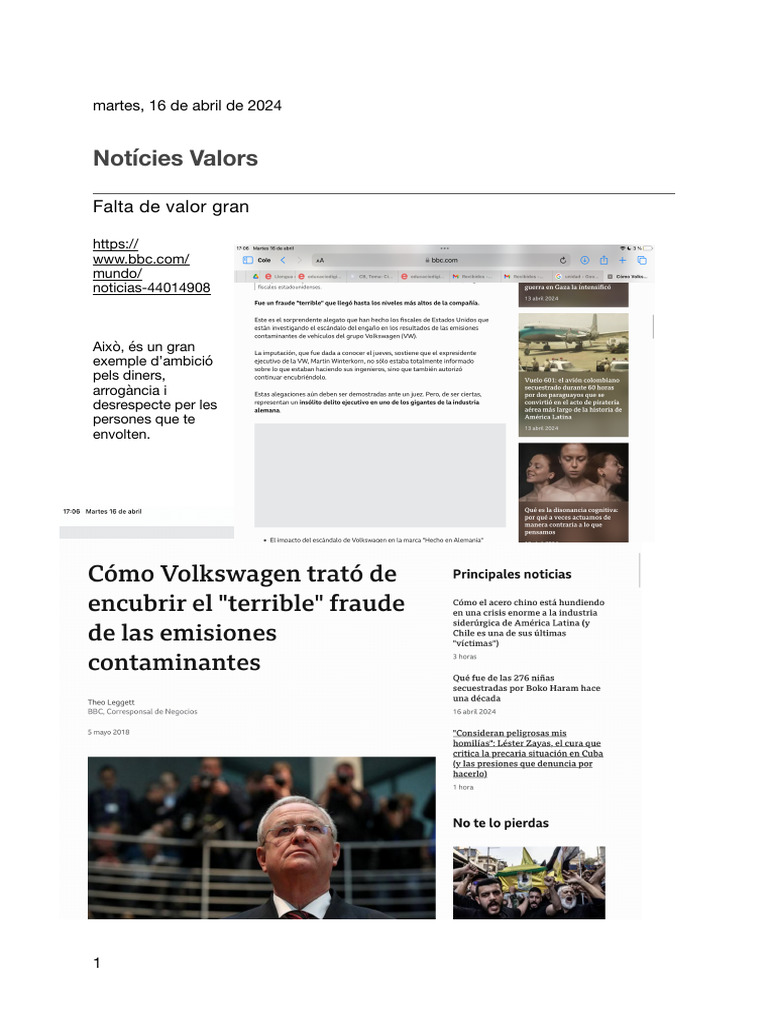 Notícies Valors | PDF