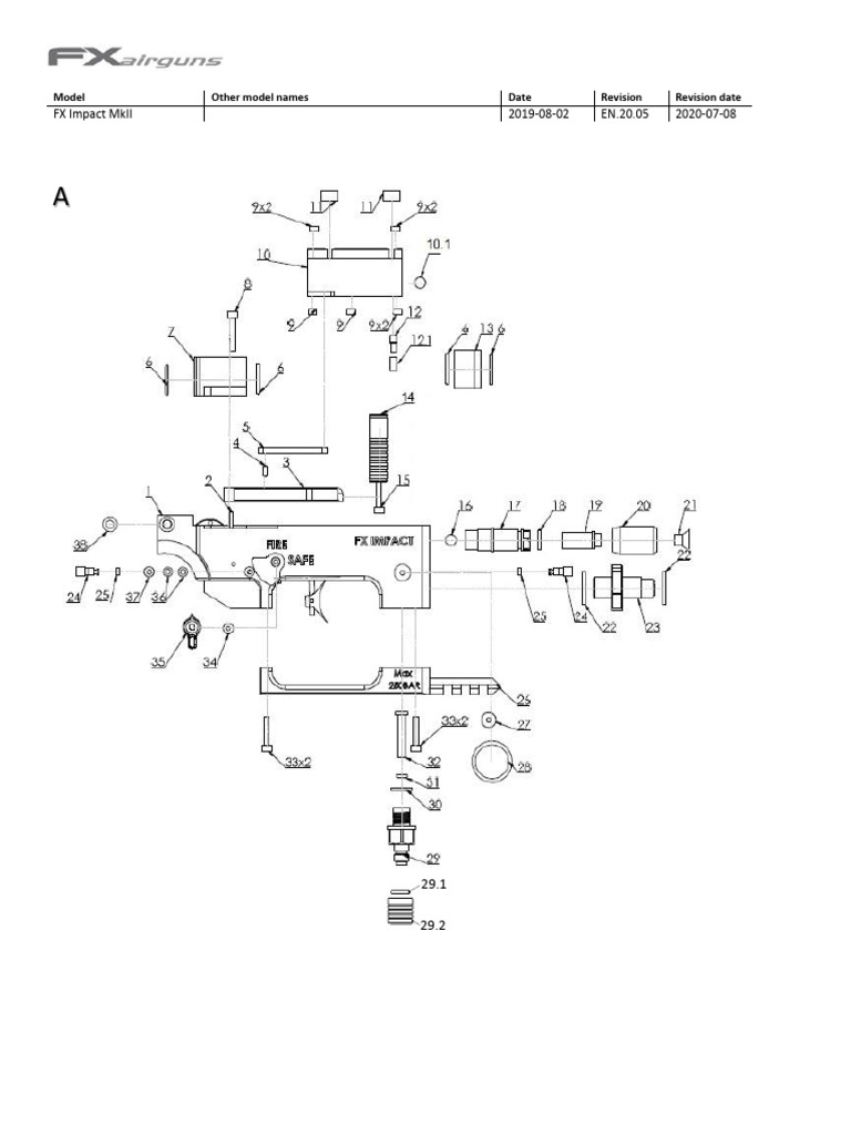 FX Impact MkII Parts Diagram | PDF