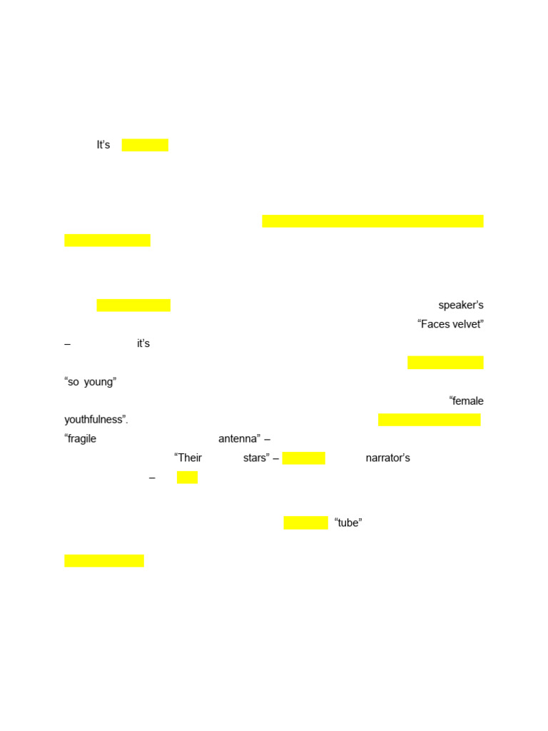 Analysis of "Piccadilly Line" Poem | PDF