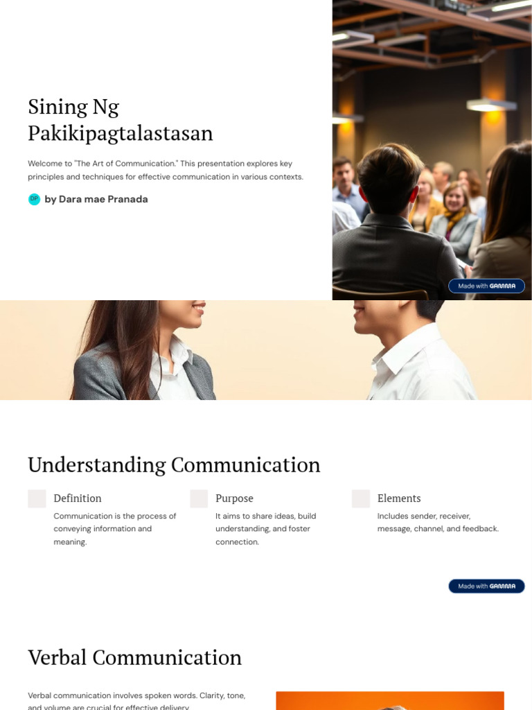 Sining NG Pakikipagtalastasan | PDF