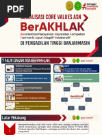 Materi Core Values BerAKHLAK 2025 | PDF