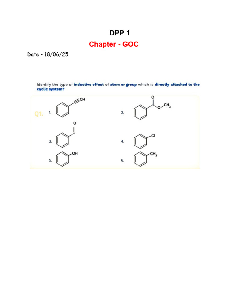 Goc DPP 1 18-06-25 | PDF