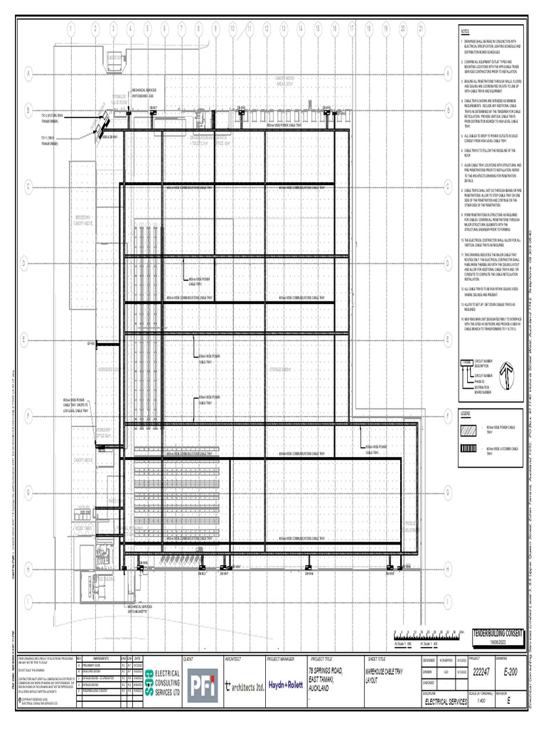 Warehouse Cable Tray Installation Guide | PDF | Wire | Electrical ...