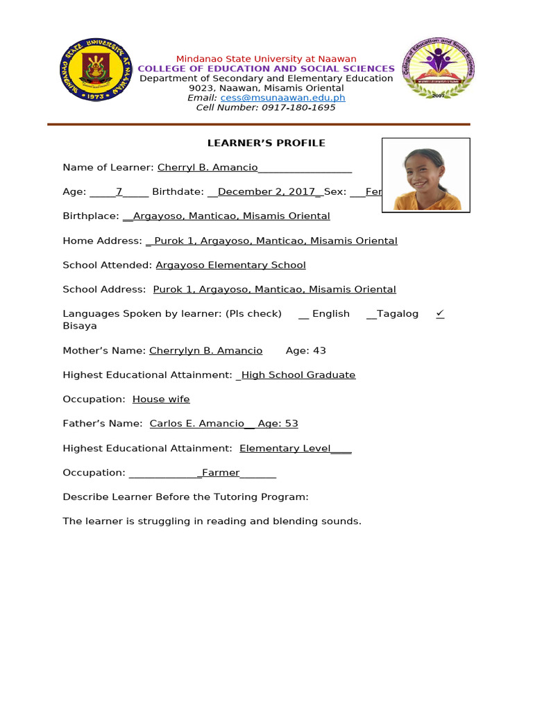 Learners Profile Final | PDF