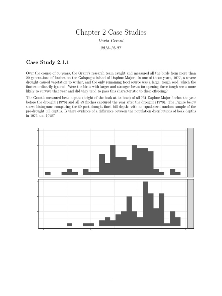 04 Case Studies Darwins Finches | PDF | Twin | Biology
