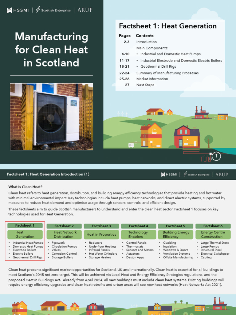Factsheet-1 Heat-Generation Final | PDF | Pump | Boiler