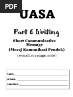 Uasa English Writing Part 6 and 7 | PDF