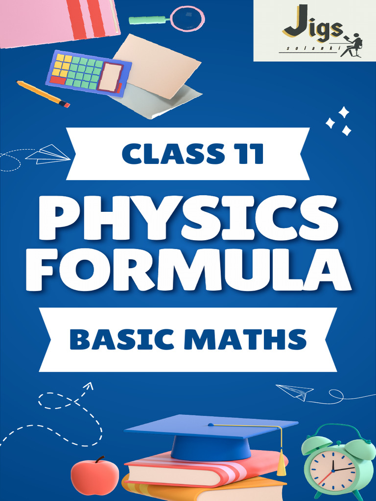 CLASS 11 Physics Formula Basic Maths | PDF
