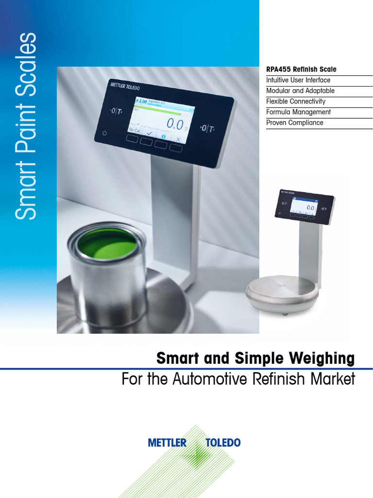 RPA455 Smart Paint Scale Overview | PDF | Usb | Computing