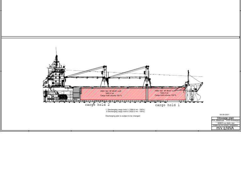 Stowage Plan & Loading Sequience | PDF
