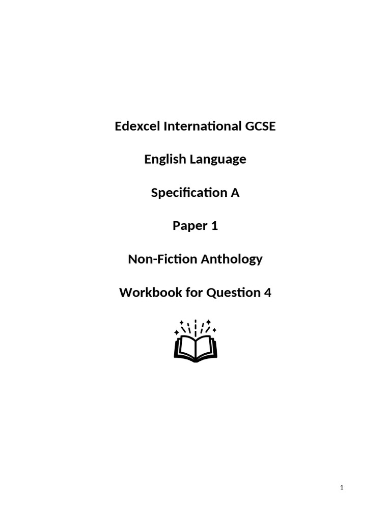 Edexcel IGCSE English Language A Non | PDF | Hunting