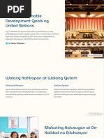 H 06 - Sustainable Development Goals TAGALOG | PDF