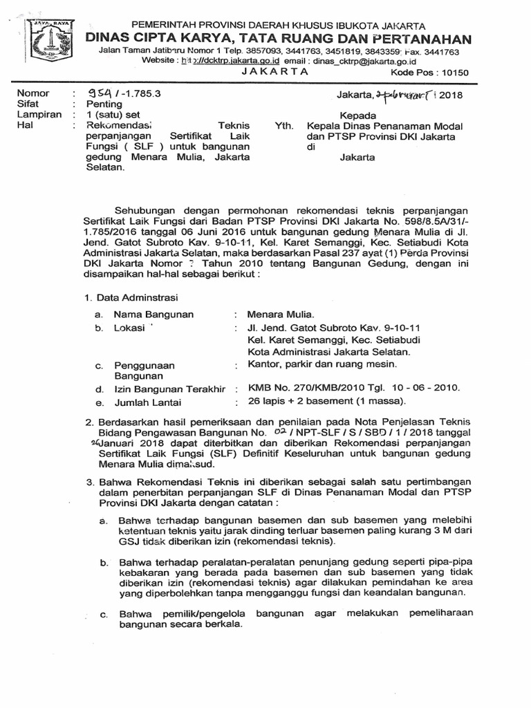 NPT Menara Mulia | PDF