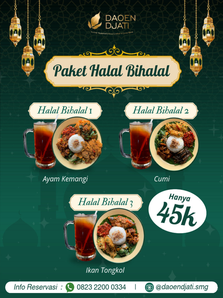 Paket Halal Bihalal Menu dan Reservasi | PDF